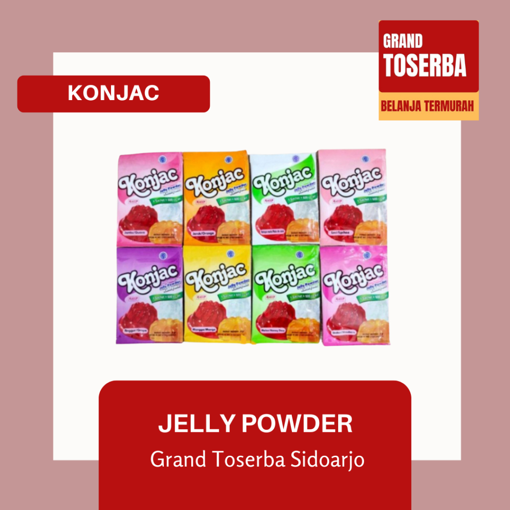 Jual KONJAC JELLY POWDER 6gr / JELI AGAR-AGAR MAKANAN RINGAN | Shopee ...