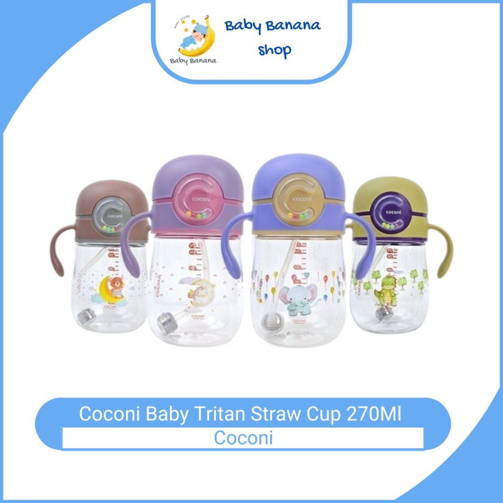 Jual Coconi Tritan Bottle 270ml | Botol Minum Bayi Anak Dengan Pemberat 360 | Baby Drinking ...
