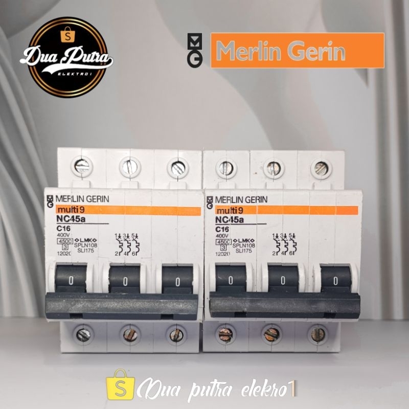 Jual MCB PLN MERLIN GERIN 3Phase 6a 10a 16a 20a 25a 25a 40a 50a 63a Original | Shopee Indonesia