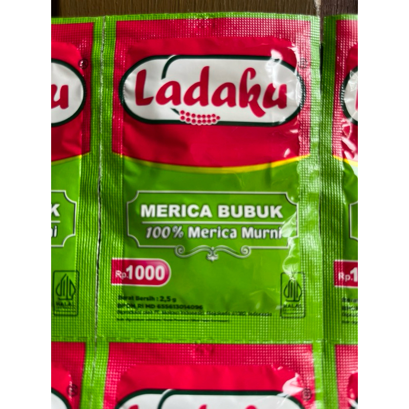 Jual Ladaku Merica Bubuk 2,5gr 1 renceng isi 12 sachet | Shopee Indonesia