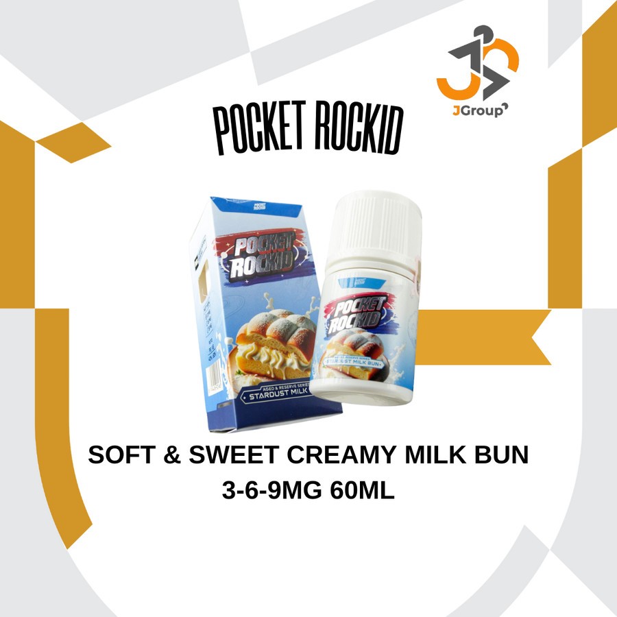 Jual POCKET ROCKID STARDUST MILK BUN FREEBASE 60ML | LIQUID POCKET ...