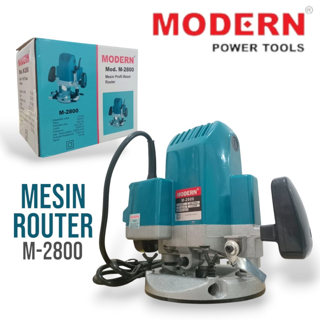 Jual MODERN M-2800 Mesin Router 12mm Besar Profil Kayu Wood Trimmer ...