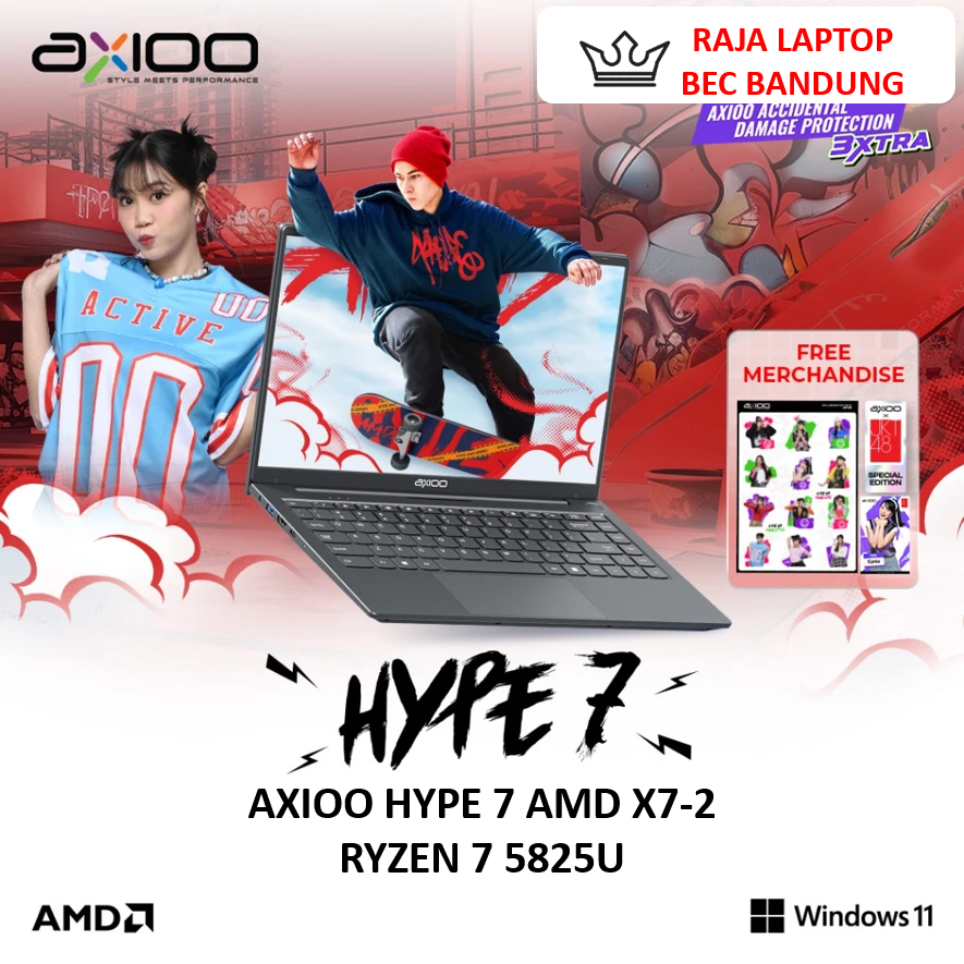 Jual Laptop Gaming Axioo Hype 7 AMD X7-2 Ryzen 7 5825U Ram 64GB SSD ...