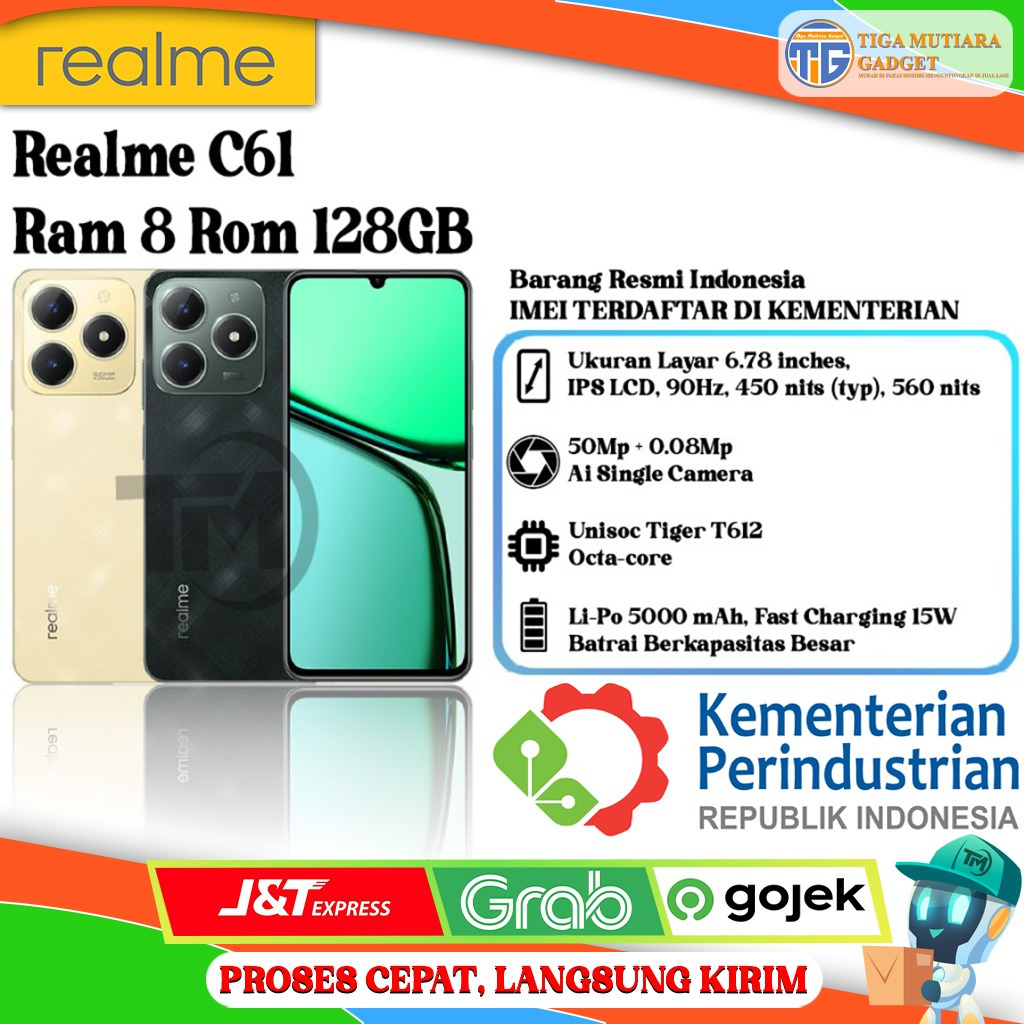 Jual Realme C61 Ram 8 Rom 128GB | Shopee Indonesia