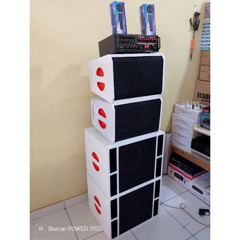 Jual paket sound miniatur komplit siap bunyi spl 10 in plus line array | Shopee Indonesia