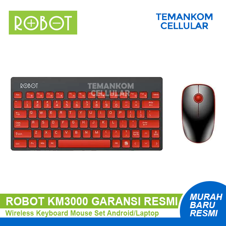 Jual Keyboard ROBOT KM3000 Wireless untuk android tab dan laptop pc ...