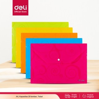 Jual Deli Map Folder / File Map A4 Kapasitas 20 Lembar E39640 | Shopee ...