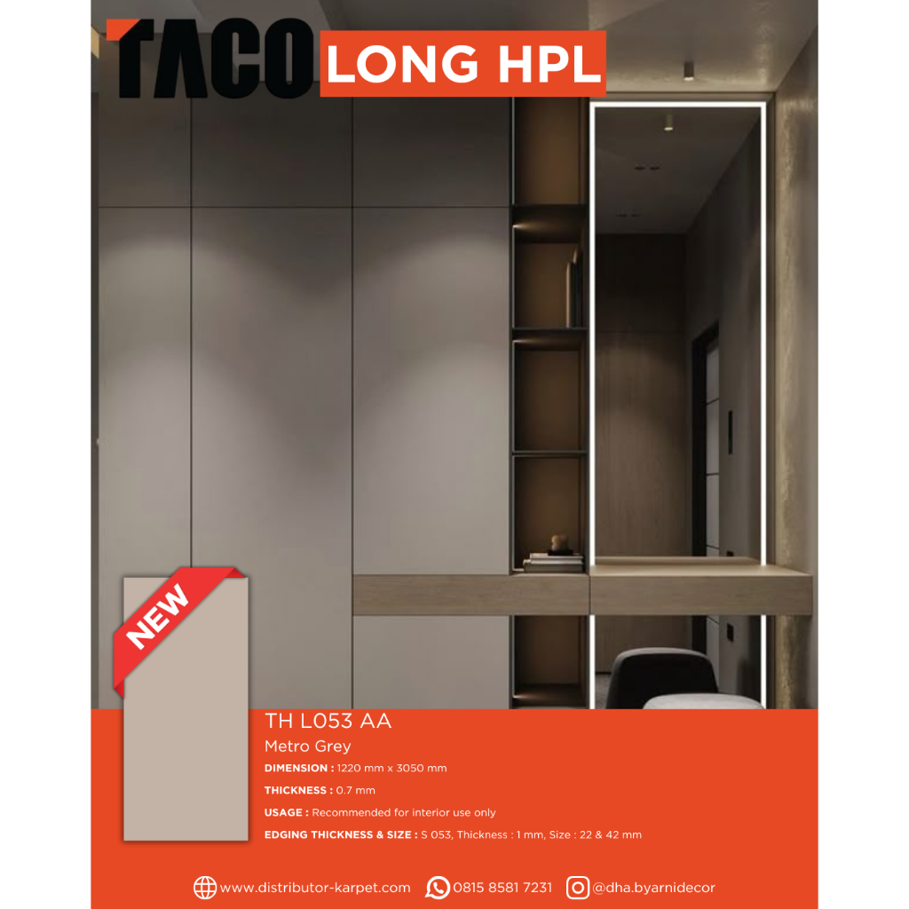 Jual Taco Long HPL Ukuran 3m x 1,22m | HPL Pelapis Kitchen Set Motif ...