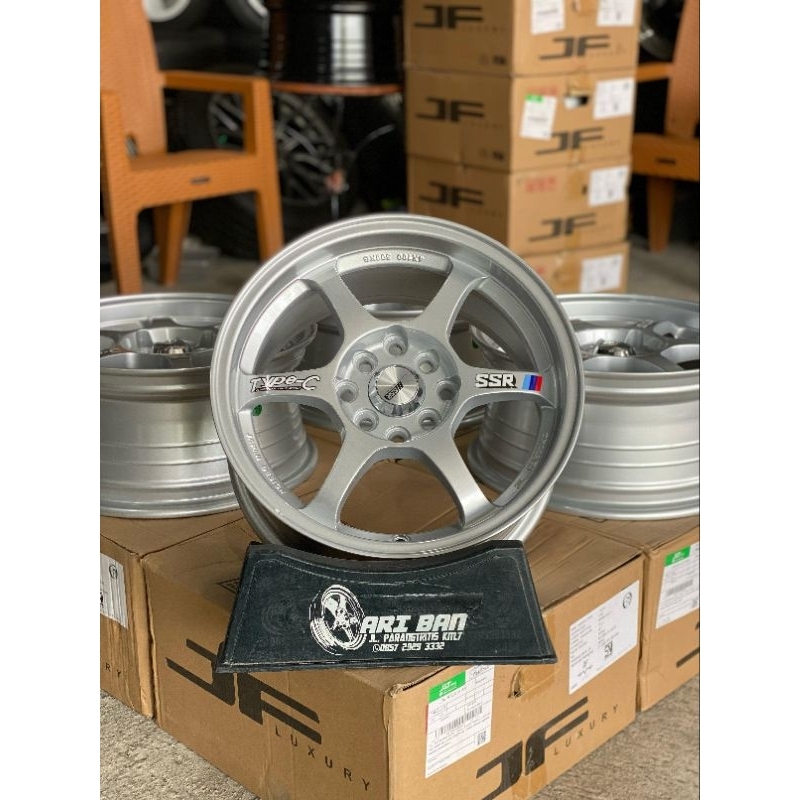 Jual velg ssr type c Ring 15×7in et40 pcd 4×100-114 kondisi baru ...