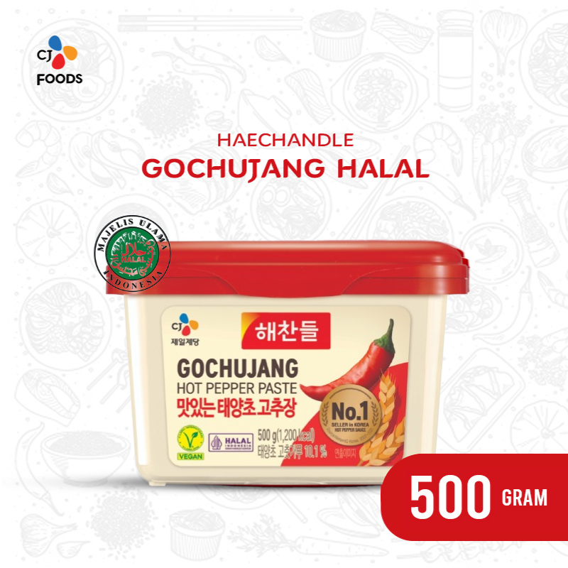 Jual Haechandle Saus Gochujang Halal MUI / Pasta Cabai Korea 500 Gram ...
