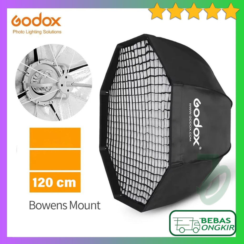 Jual Payung Softbox Godox Octagon Bowens Mount Diffuser Honeycomb Grid ...