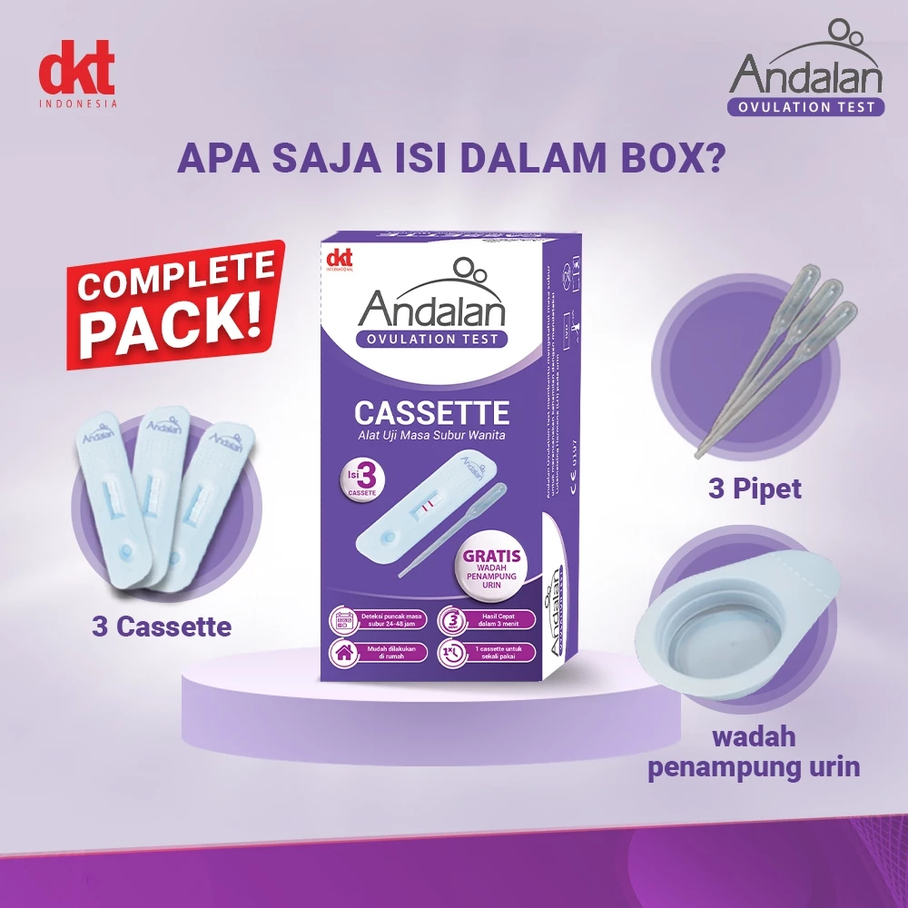 Jual [KEMASAN BARU] Andalan Ovulation Test Kit isi 3 Pcs / Ovutest ...