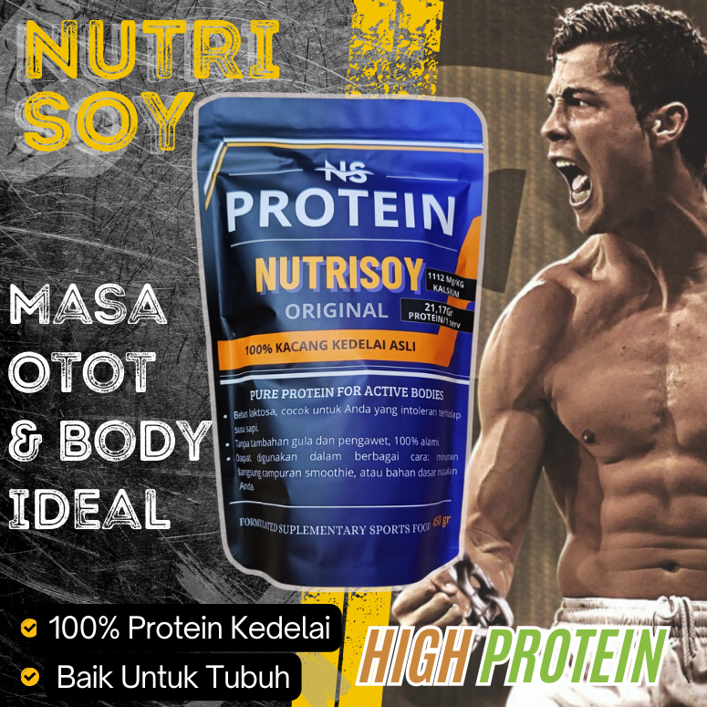 Jual Susu Protein Kedelai Coklat 1KG Whey Protein 100% Penambah Masa ...