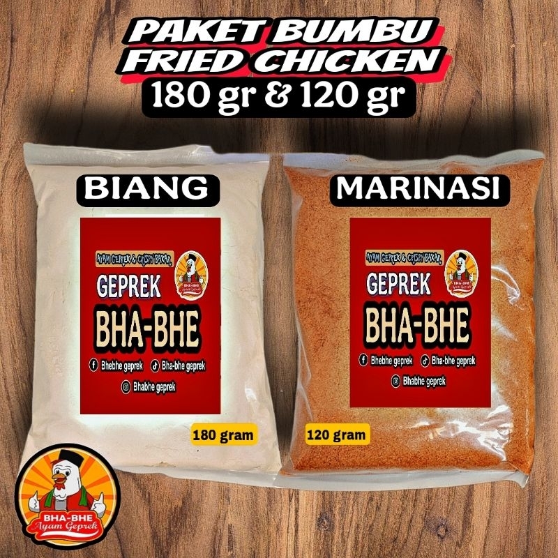 Jual paket bumbu fried chiken 500g (biang 300g + marinasi 200g ...