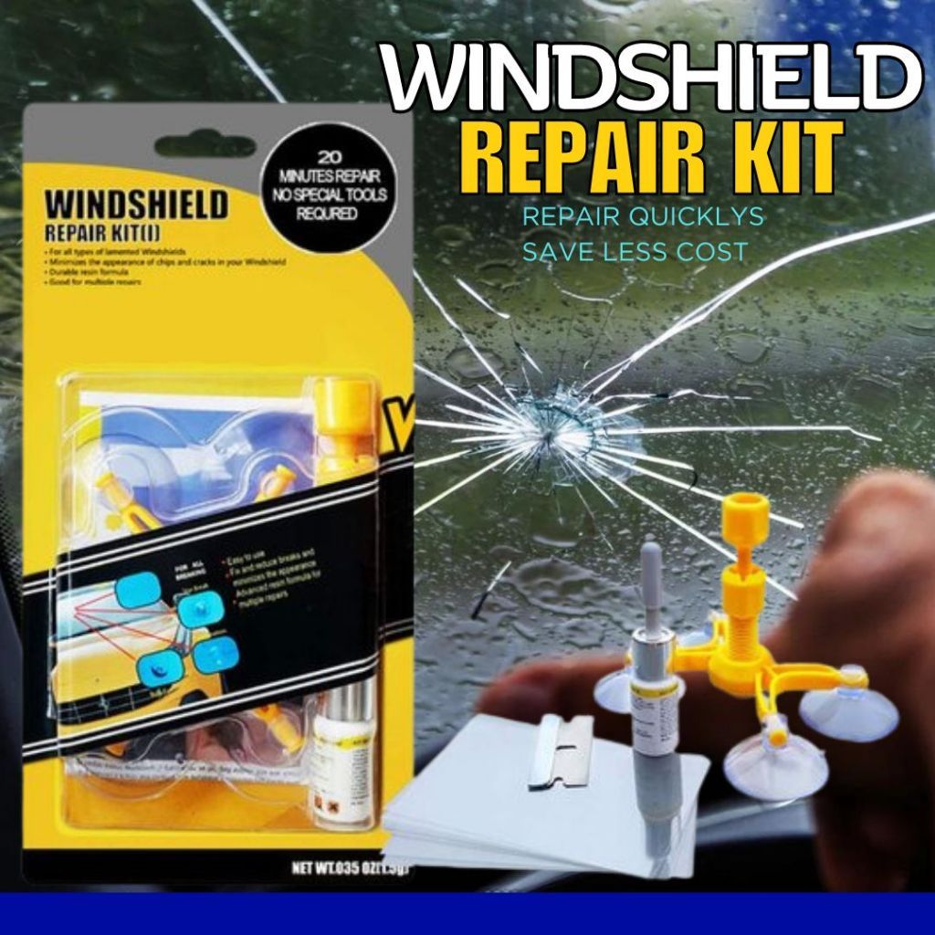 Jual Lem Kaca Mobil LCD HP Retak Windshield Repair Kit Penambal tambal ...