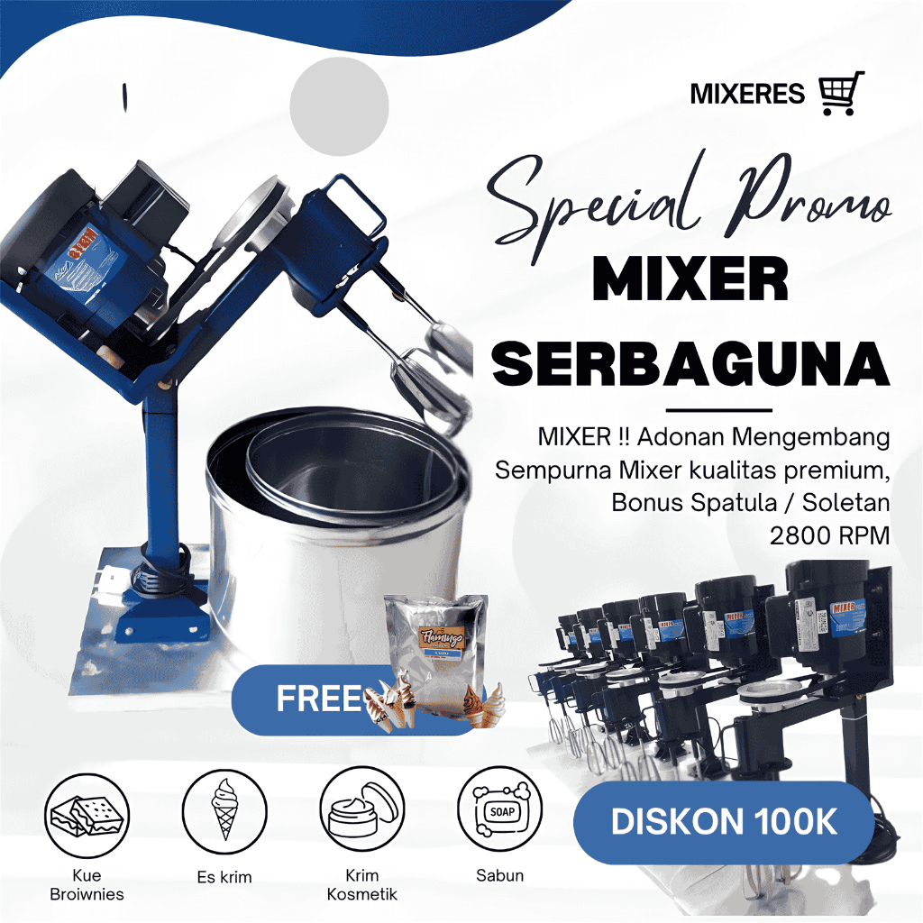 Jual Mikser Buat Kue Mixer Rakitan Roti Mesin Pengaduk Adonan Kue ...