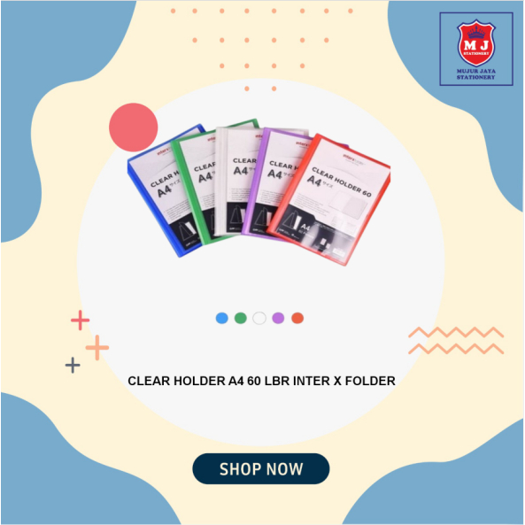 Jual CLEAR HOLDER A4 60 LBR INTER X FOLDER | Shopee Indonesia