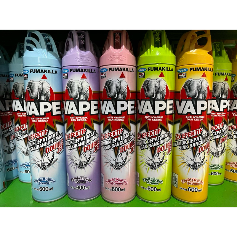 Jual FUMAKILLA VAPE AEROSOL OBAT NYAMUK DAN KECOA 600ML | Shopee Indonesia