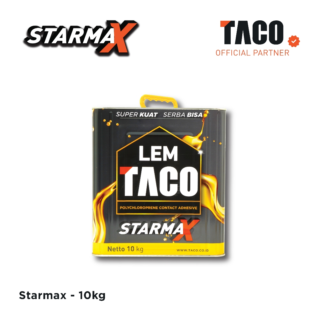 Jual Lem TACO Starmax / Lem Kuning Serbaguna / Lem HPL Vinyl 2.5 KG | Shopee Indonesia