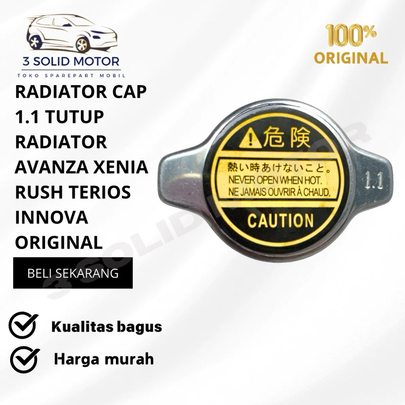 Jual RADIATOR CAP 1.1 TUTUP RADIATOR AVANZA XENIA RUSH TERIOS INNOVA ...