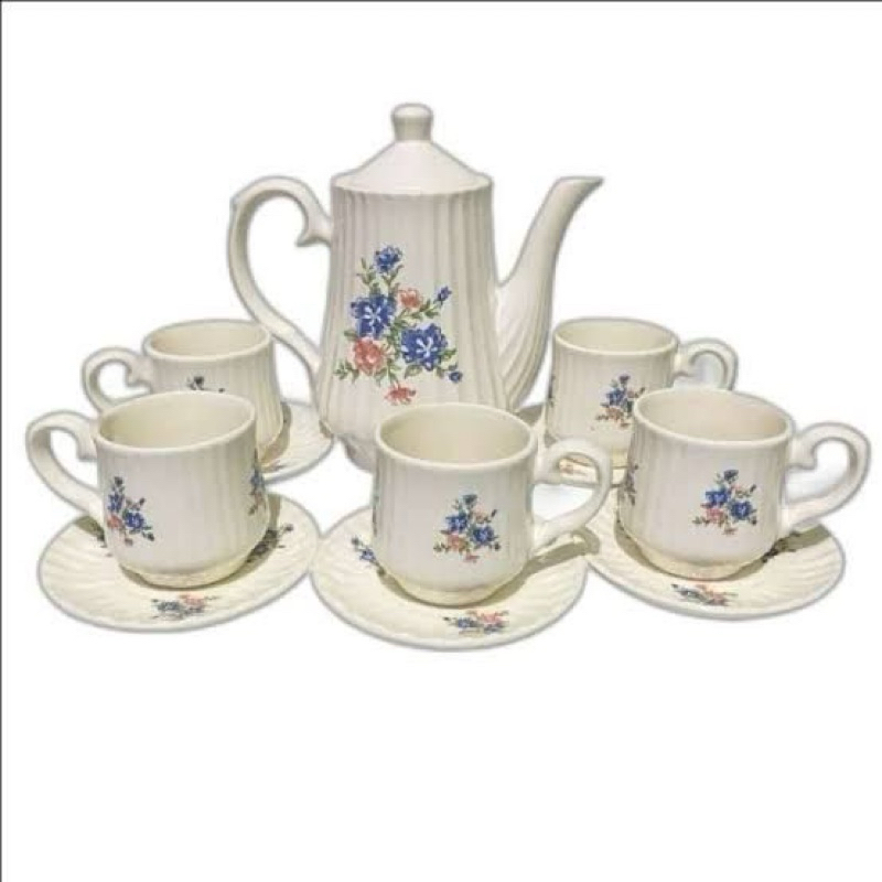 Jual mug set teko /cangkir keramik/mug keramik Teko/tea set napoleon ...