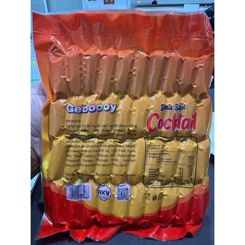 Jual AFGC Geboy Sosis Cocktail Merah gram | Shopee Indonesia