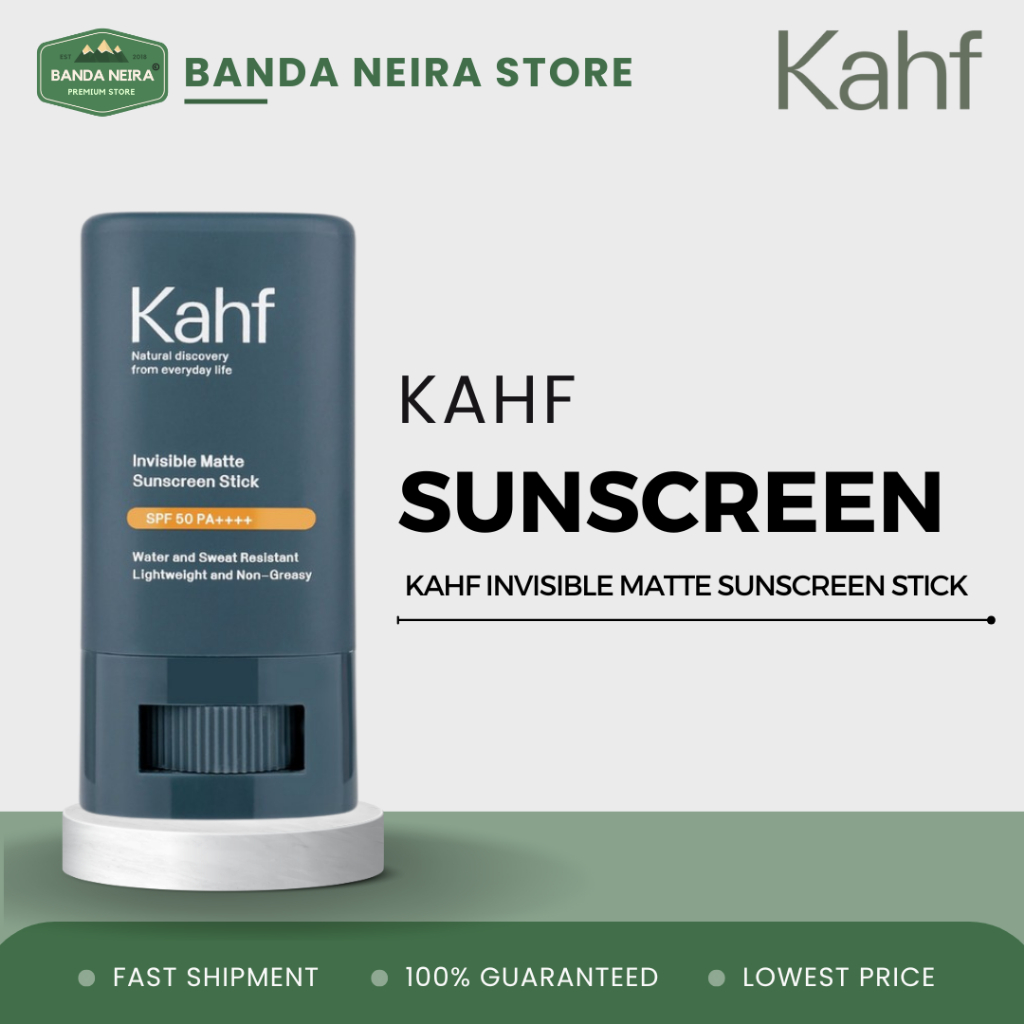 Jual KAHF Invisible Matte Sunscreen Stick SPF 50 PA++++ / Sunblock ...
