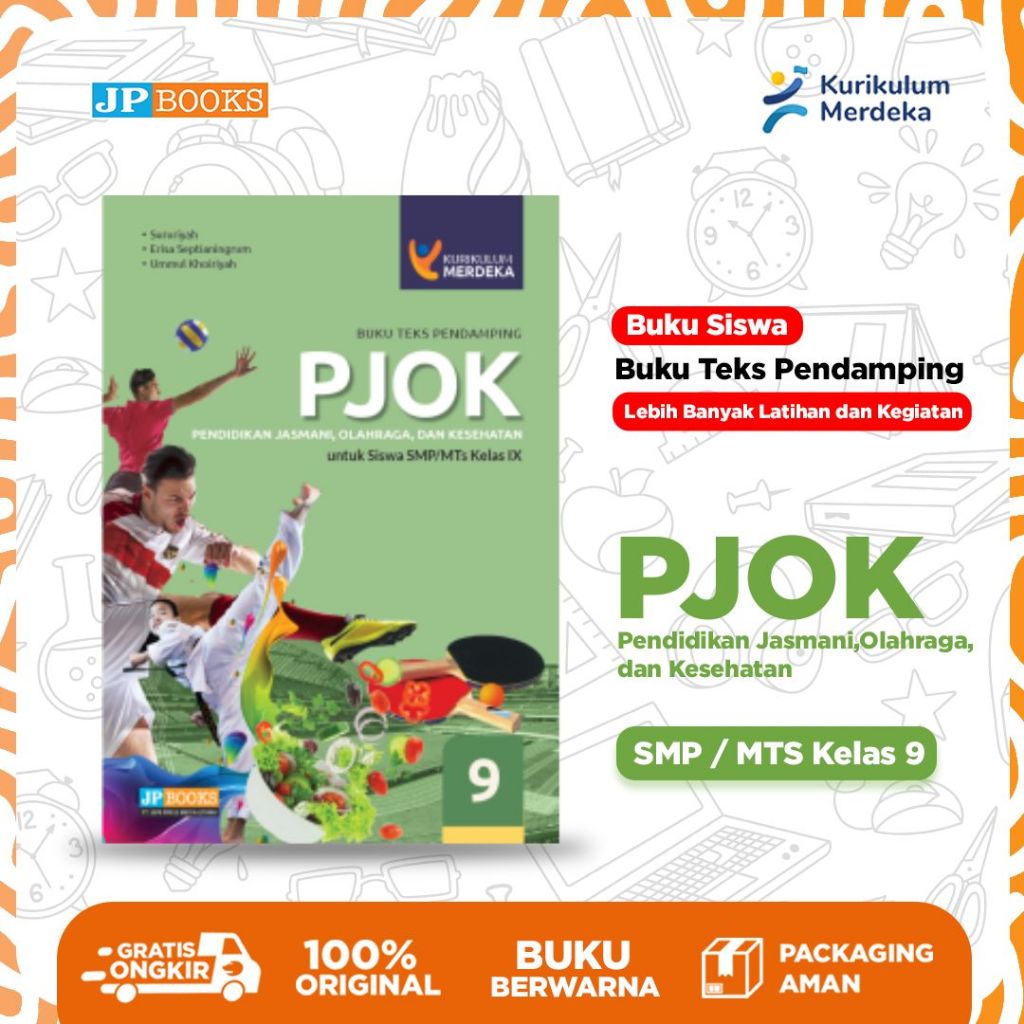 Jual JP Books – Buku Teks Siswa Pendamping Kurmer Sekolah PJOK Smp Kelas 9 - Kurikulum Merdeka ...