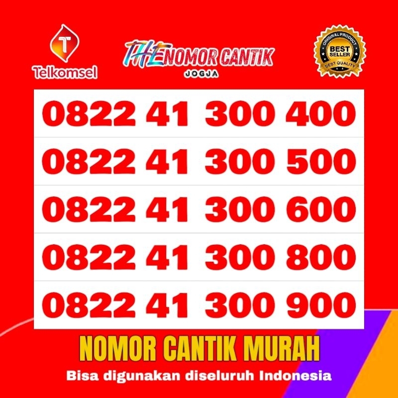 Jual Kartu Perdana Nomor Cantik Telkomsel Simpati 3G/4G/5G/LTE | Shopee Indonesia