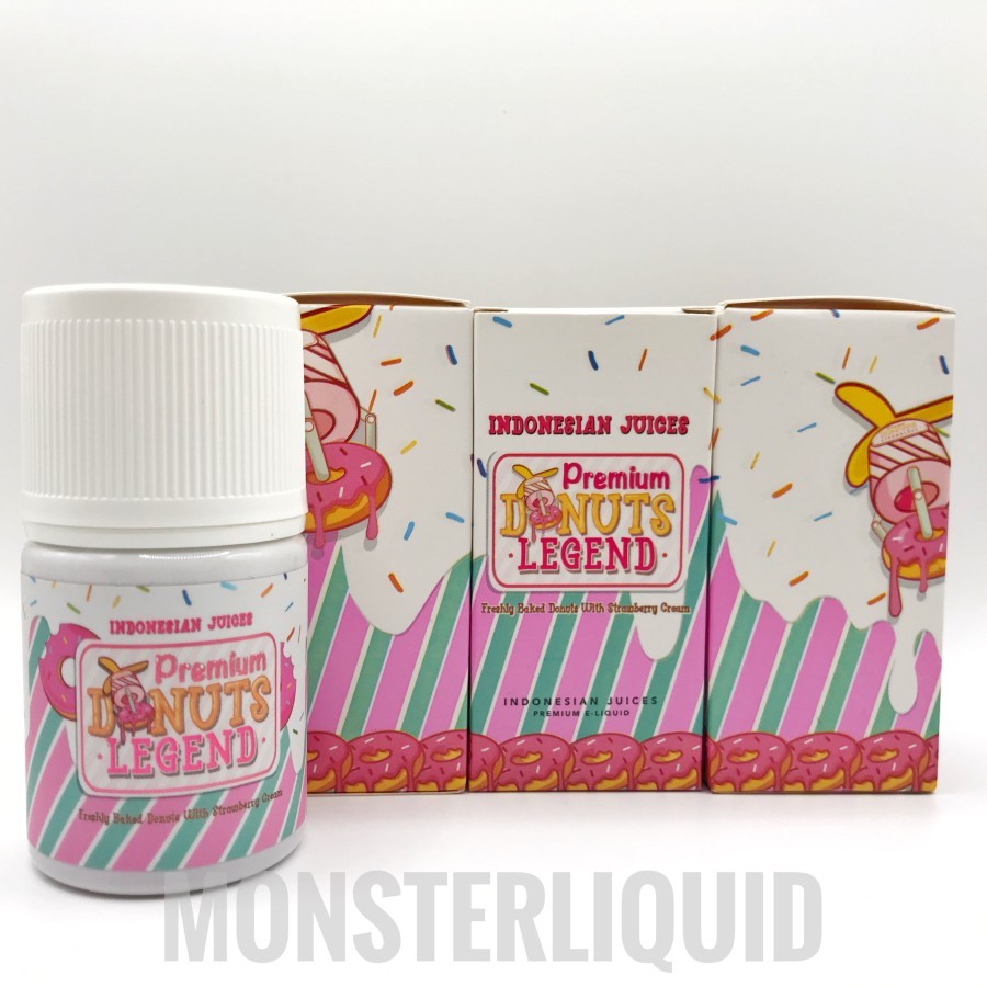 Jual PREMIUM DONUTS LEGEND DONAT STRAWBERRY BY INDONESIAN JUICES 3MG ...