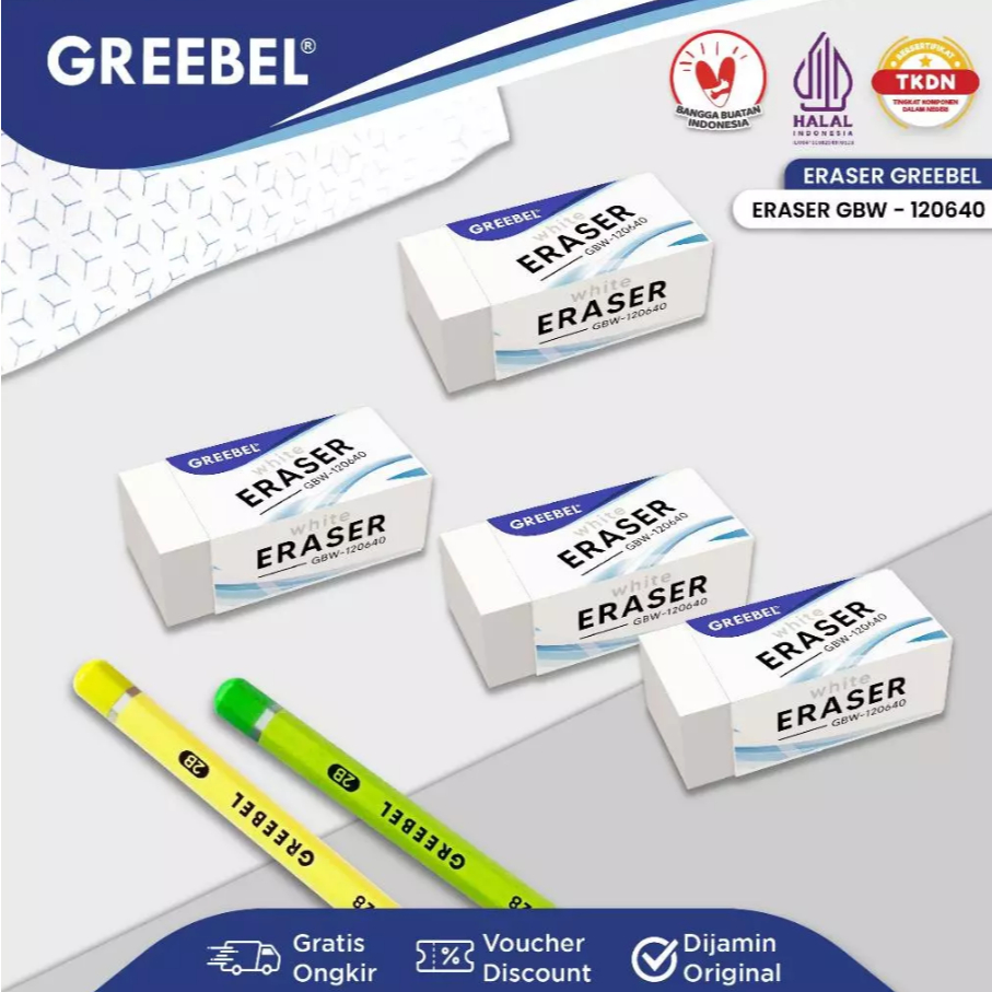 Jual Greebel - Penghapus Stip Eraser GBW-120640 Size S (Satuan ...