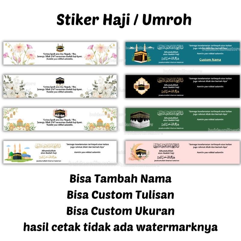 Jual stiker sticker label oleh oleh haji umroh Gift From Hajj Terima ...