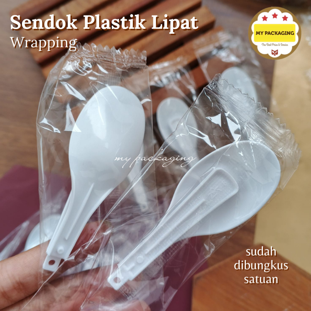 Jual Sendok Plastik Lipat / Sendok Dessert / Sendok Puding (SATUAN ...