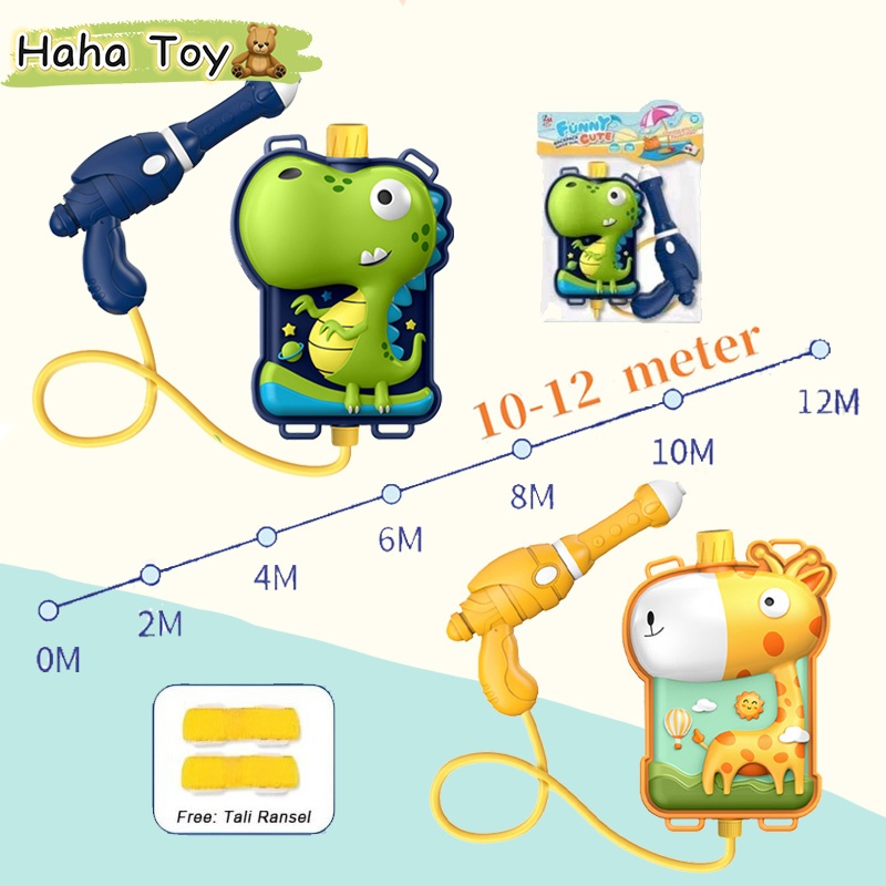 Jual HAHA Toy 1200 ml Mainan Anak Water Gun Spray Backpack Mandi Pistol ...