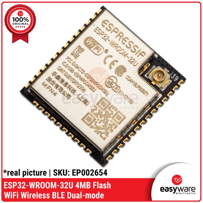 Jual Esp32 Wroom 32u 4mb Flash Wifi Wireless Ble Dual Mode Shopee Indonesia