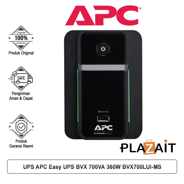 Jual APC UPS Easy UPS BVX 700VA 360W BVX700LUI-MS | Shopee Indonesia