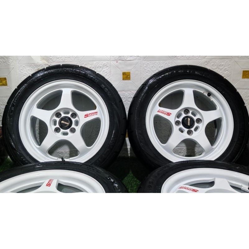 Jual Velg mobil Spoon R15 mulus ban semislik 2024 | Shopee Indonesia