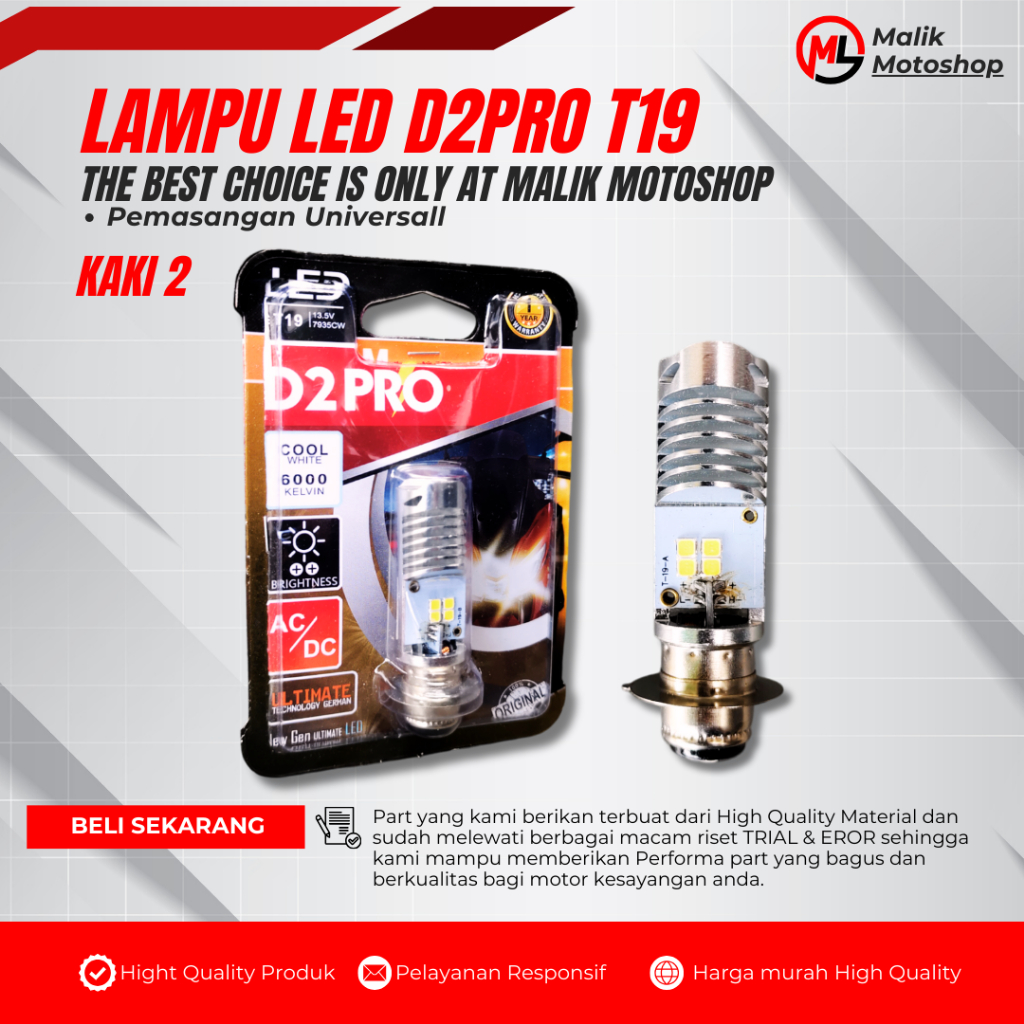 Jual BOHLAM LAMPU DEPAN LED BEAT VARIO MIO SUPRA JUPITER BEAT SCOOPY PHILIPS M5 HS1 OSSRAM D2 ...