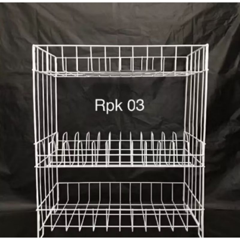 Jual Rak Piring Susun 3 Rak /Putih/Instant/Belum berangkai | Shopee ...
