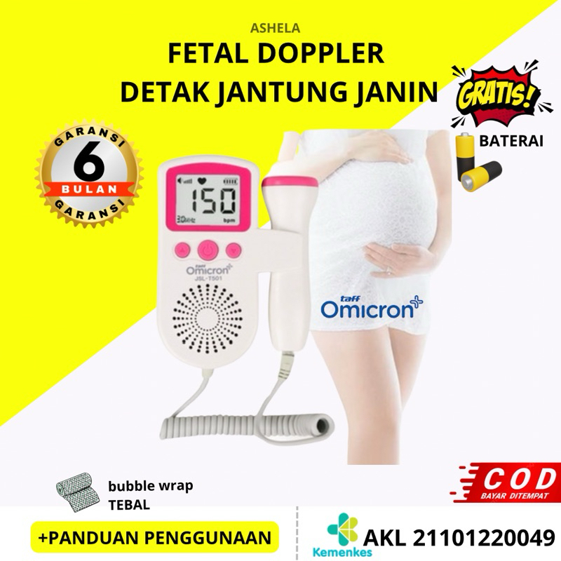 Jual Fetal Doppler Alat Deteksi Detak Jantung Bayi Janin Taff Omicron ...