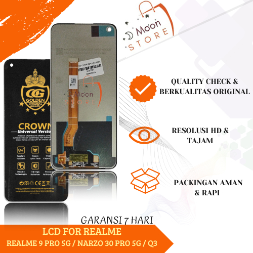 Jual LCD TOUCHSCREEN REALME 9 PRO 5G / NARZO 30 PRO 5G / Q3 ORIGINAL FULLSET COMPLETE BIG GLASS ...