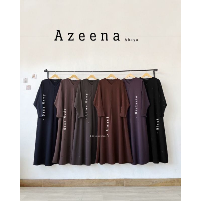 Jual AZEENA ABAYA BELLALUNA (Gamis Eid Series Lebaran Hari Raya bahan ...