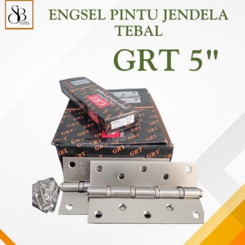 Jual ENGSEL PINTU JENDELA BEARING TEBAL GRT 5" SN | Shopee Indonesia