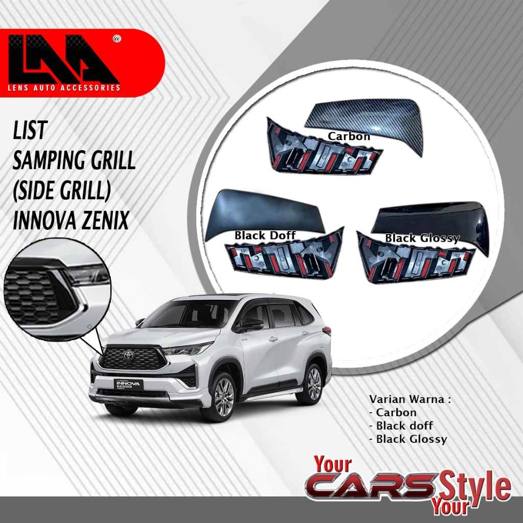 Jual LIST SAMPING GRILL SIDE GRILL INNOVA ZENIX | Shopee Indonesia