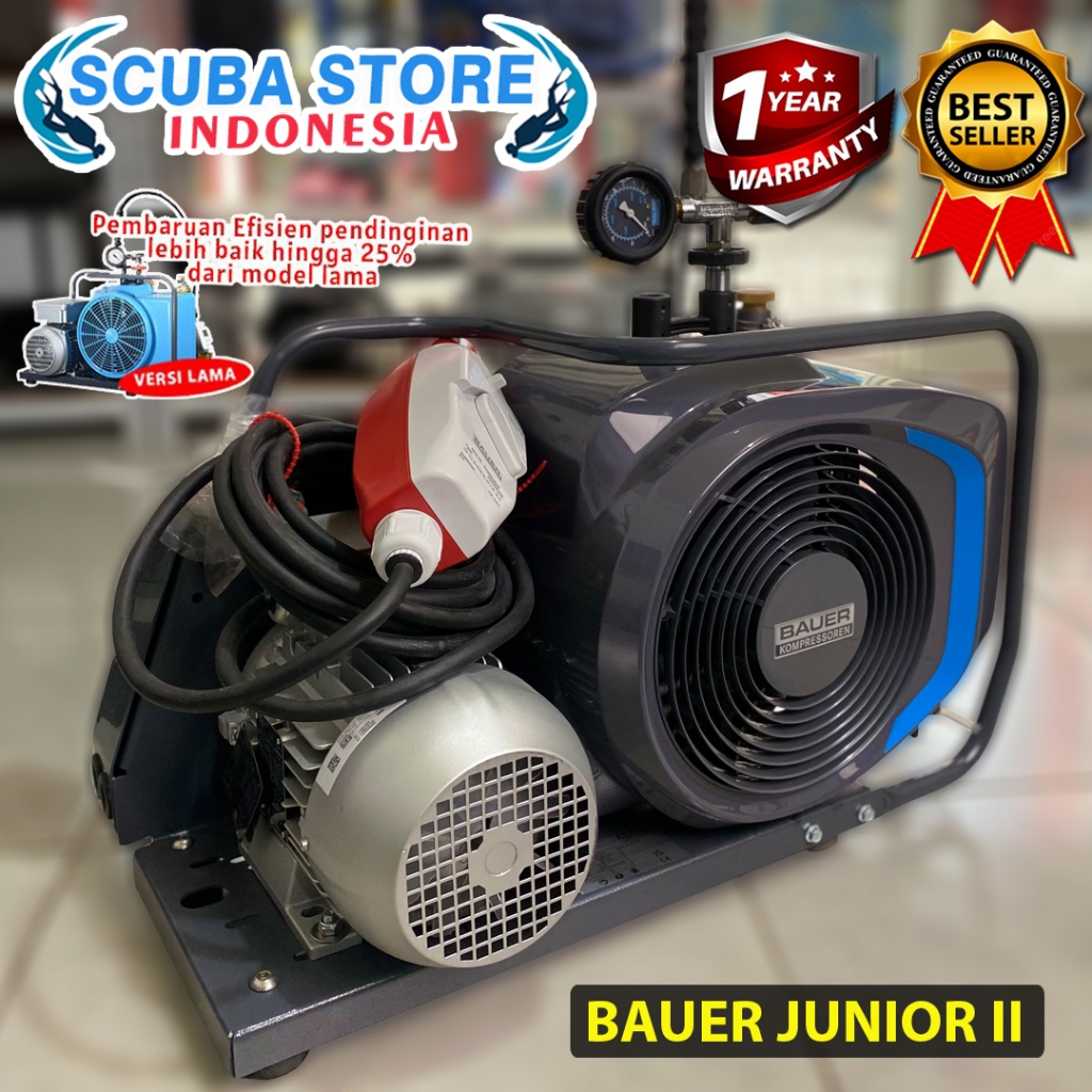 Jual Compressor Bauer Junior II 2 Kompressor Bensin Listrik Electric ...
