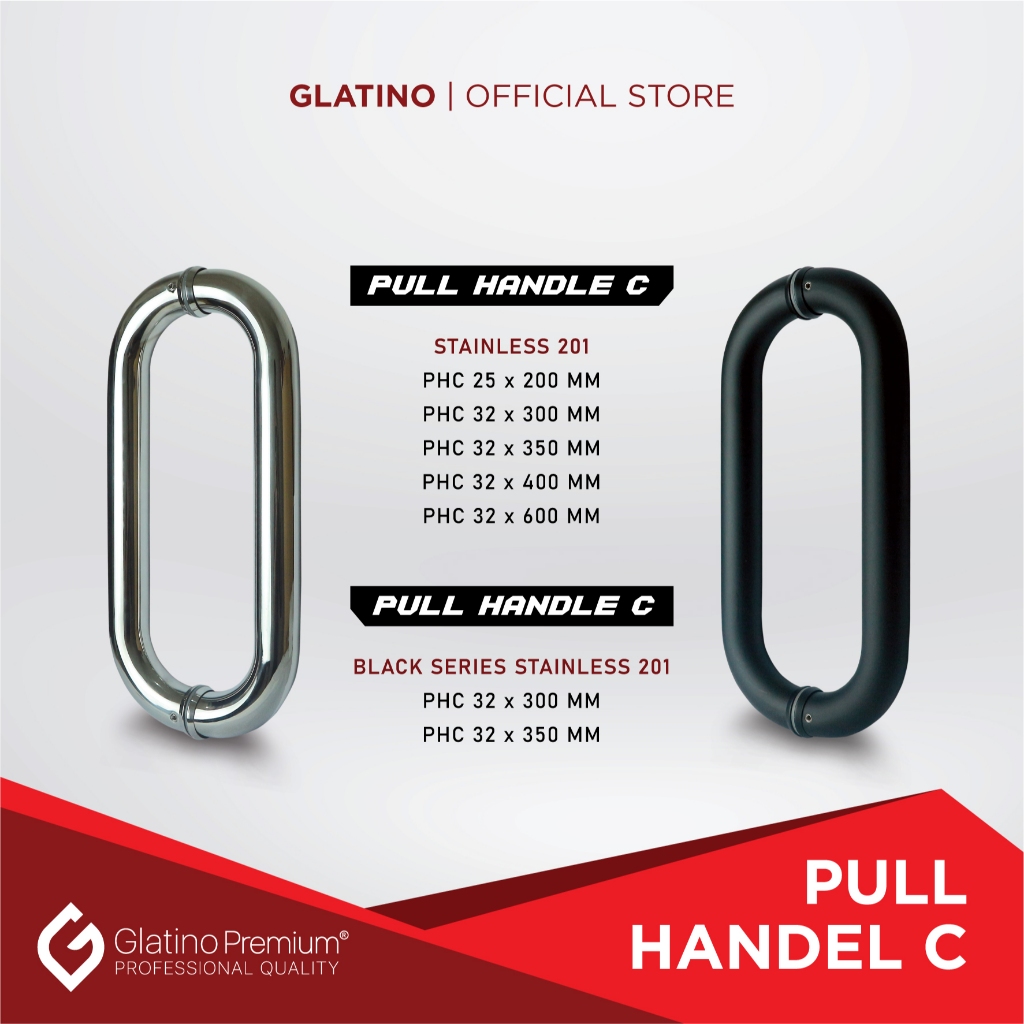 Jual Glatino - Premium Pull Handle C Stainless Steel Series Bahan Aluminium Style | Shopee Indonesia
