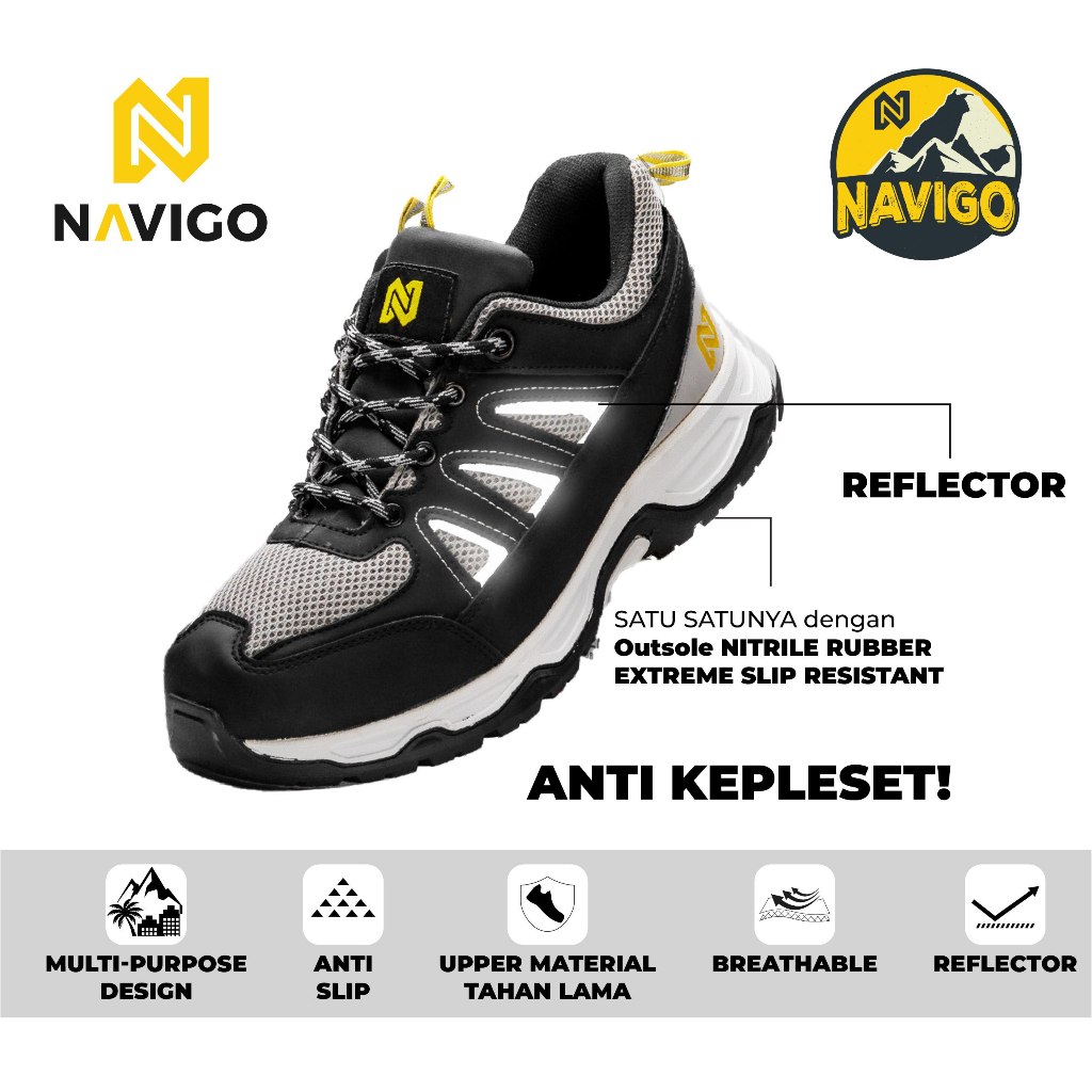 Jual Navigo Sepatu Pria Wanita Casual Ambara Low - Boots Touring Outdoor Hiking Gunung Extreme ...
