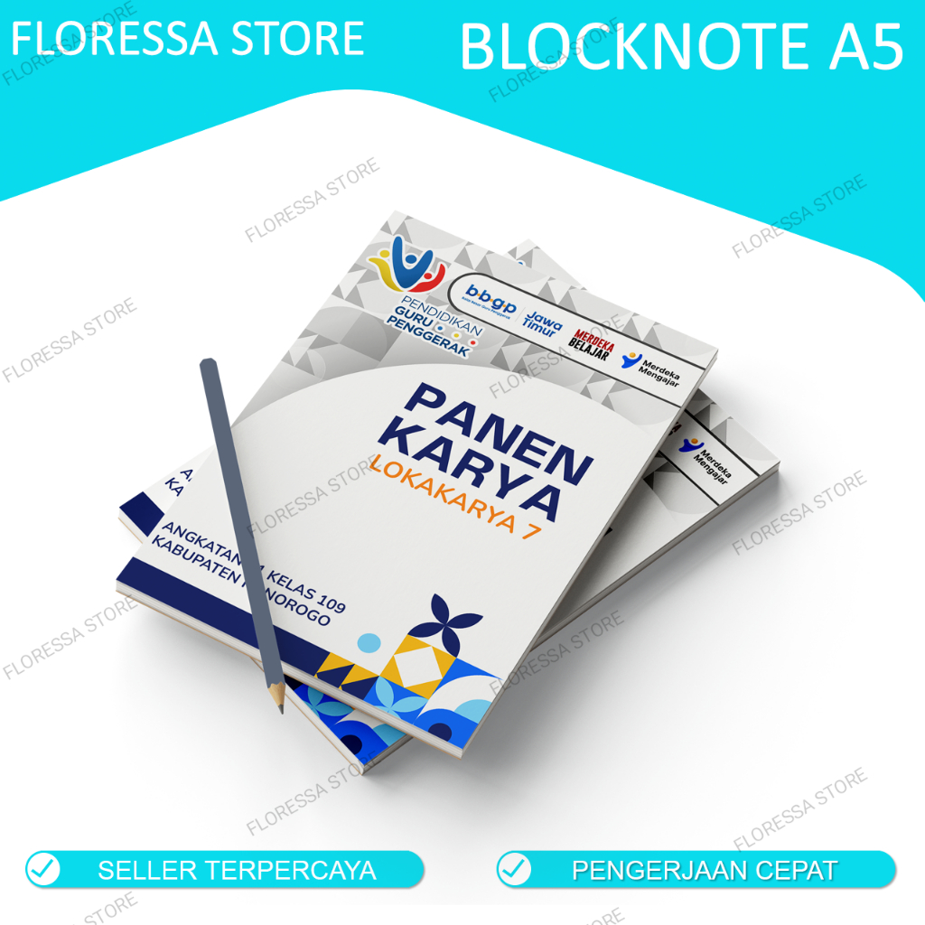 Jual BLOCKNOTE CUSTOM BLOCK NOTE CUSTOM UKURAN A5 ISI 50 LEMBAR 30 LEMBAR | Shopee Indonesia