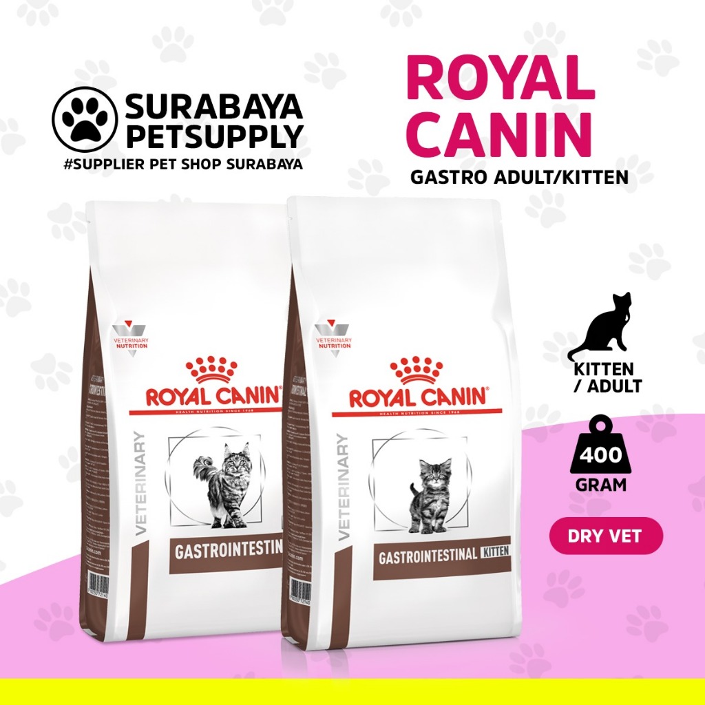 Jual Royal Canin Gastrointestinal Dry food 400 Gram for Cat Adult ...