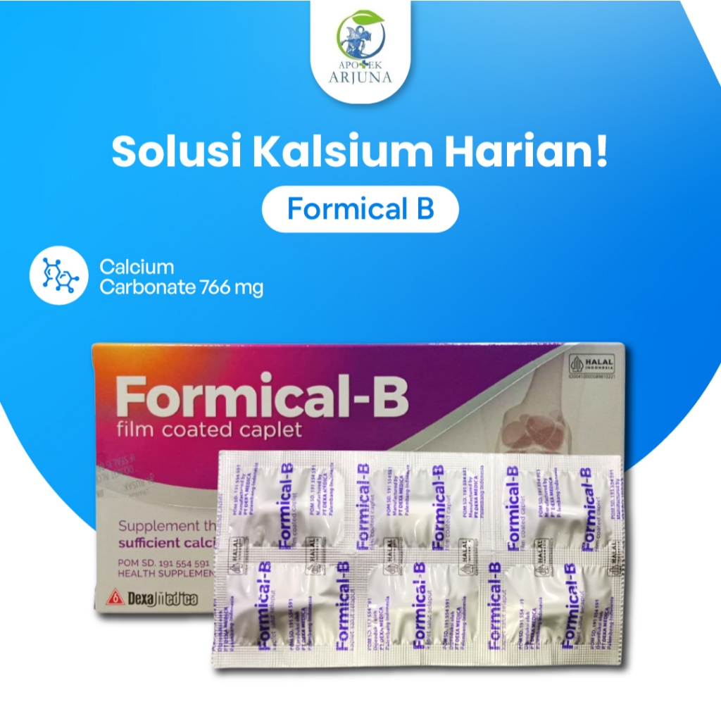 Jual Formical B Suplemen Untuk Kebutuhan Kalsium Anak Dewasa Ibu Hamil Kemasan Box Strip ...